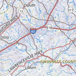 Street Map Of Gwinnett County