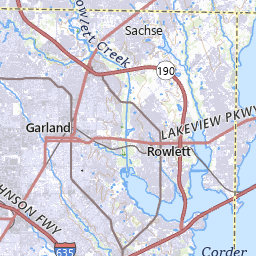 Rockwall County, Texas Topograhic Maps by Topo Zone