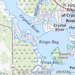Crystal River Waterway Map