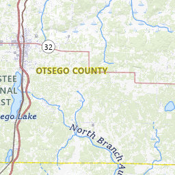 Kalkaska County, Michigan Topograhic Maps by Topo Zone
