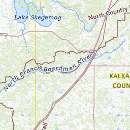Kalkaska County, Michigan Topograhic Maps by Topo Zone