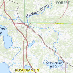 Kalkaska County, Michigan Topograhic Maps by Topo Zone