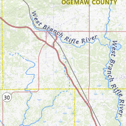Ogemaw County, Michigan Topograhic Maps by Topo Zone
