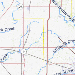 Delaware County, Indiana Topograhic Maps by Topo Zone