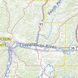 Muskingum County, Ohio Topograhic Maps by Topo Zone