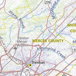 Mercer County Kentucky Road Map