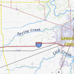 Lake Springfield Il Map