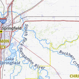 Lake Springfield Il Map