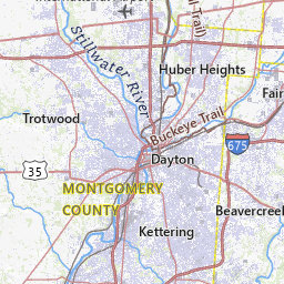 Miami County Ohio Cities Map Of Cities In Miami County, Ohio Topo Zone