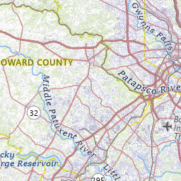 Howard County Md Map With Cities Baltimore South / Annapolis / Anne