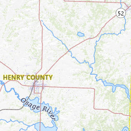 Henry County, Missouri Topograhic Maps by Topo Zone