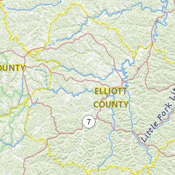 Morgan County, Kentucky Topograhic Maps by Topo Zone