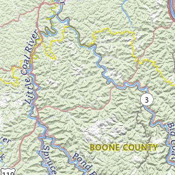 Boone County, West Virginia Topograhic Maps by Topo Zone