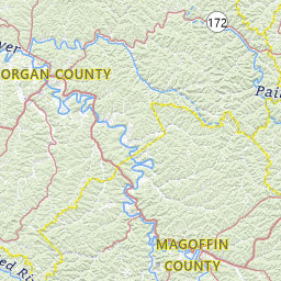 Morgan County, Kentucky Topograhic Maps by Topo Zone