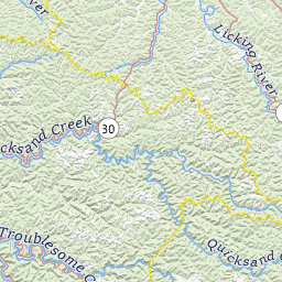 Morgan County, Kentucky Topograhic Maps by Topo Zone
