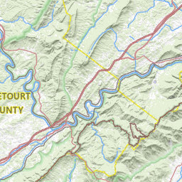 Roanoke County, Virginia Topograhic Maps by Topo Zone