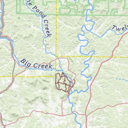 Mapa Del Lago Wappapello, Missouri