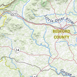 Roanoke County, Virginia Topograhic Maps by Topo Zone