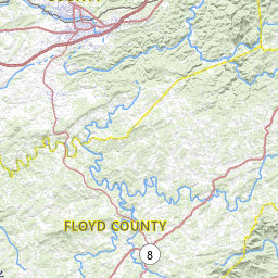 Roanoke County, Virginia Topograhic Maps by Topo Zone
