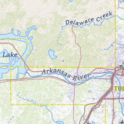 Tulsa County, Oklahoma Topograhic Maps by Topo Zone