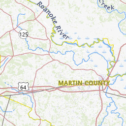 Martin County, North Carolina Topograhic Maps by Topo Zone