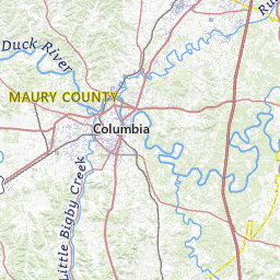 Maury City Tennessee Map