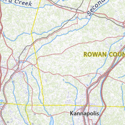 Rowan County, North Carolina Topograhic Maps by Topo Zone