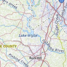 Lancaster County, South Carolina Topograhic Maps by Topo Zone