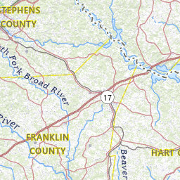 Franklin County, Georgia Topograhic Maps by Topo Zone