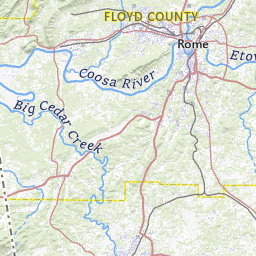 Road Map Of Paulding County Ga Georgia County Map