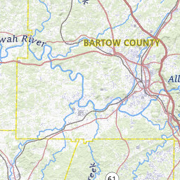 Cherokee County, Georgia Topograhic Maps by Topo Zone