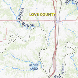 Grayson County, Texas Topograhic Maps by Topo Zone