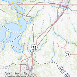 Grayson County, Texas Topograhic Maps by Topo Zone