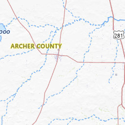 Archer County, Texas Topograhic Maps by Topo Zone