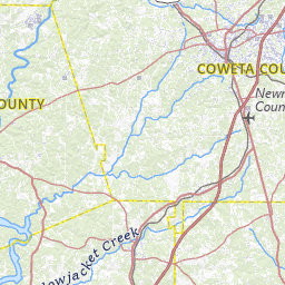 Coweta County, Georgia Topograhic Maps by Topo Zone
