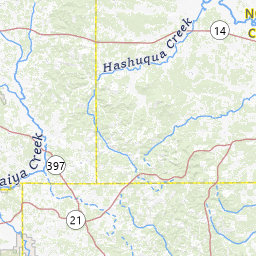 Neshoba County, Mississippi Topograhic Maps by Topo Zone