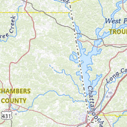 Coweta County, Georgia Topograhic Maps by Topo Zone