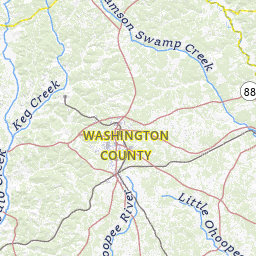 Wilkinson County, Georgia Topograhic Maps by Topo Zone