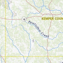 Neshoba County, Mississippi Topograhic Maps by Topo Zone