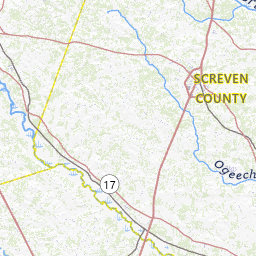 Effingham County, Georgia Topograhic Maps by Topo Zone