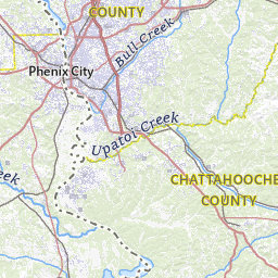 Talbot County, Georgia Topograhic Maps by Topo Zone