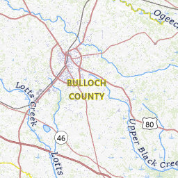 Tattnall County, Georgia Topograhic Maps by Topo Zone