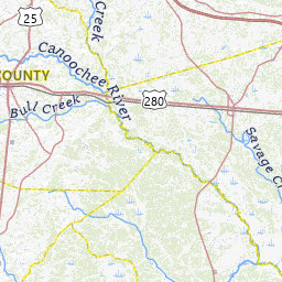Tattnall County, Georgia Topograhic Maps by Topo Zone