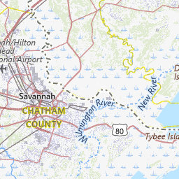 Effingham County, Georgia Topograhic Maps by Topo Zone