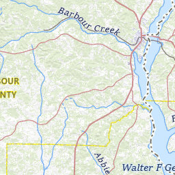 Barbour County, Alabama Topograhic Maps by Topo Zone