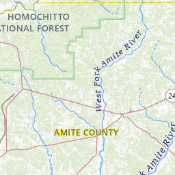 Amite County, Mississippi Topograhic Maps by Topo Zone