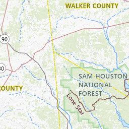 Walker County, Texas Topograhic Maps by Topo Zone