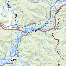 Allegheny River Map