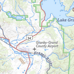 Granby Lake Fishing Map