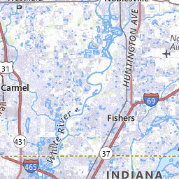 Hancock County, Indiana Topograhic Maps by Topo Zone
